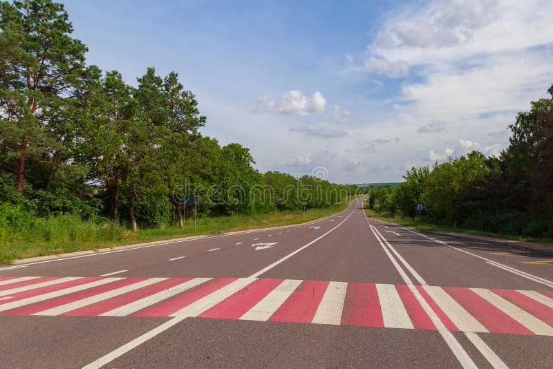 Good Road or International Highway. Background with Copy Space for Text ...