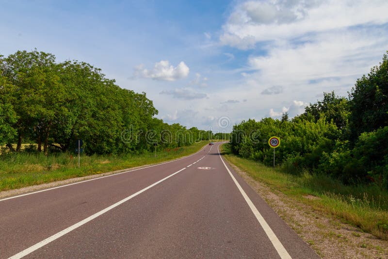 Good Road or International Highway. Background with Copy Space for Text ...