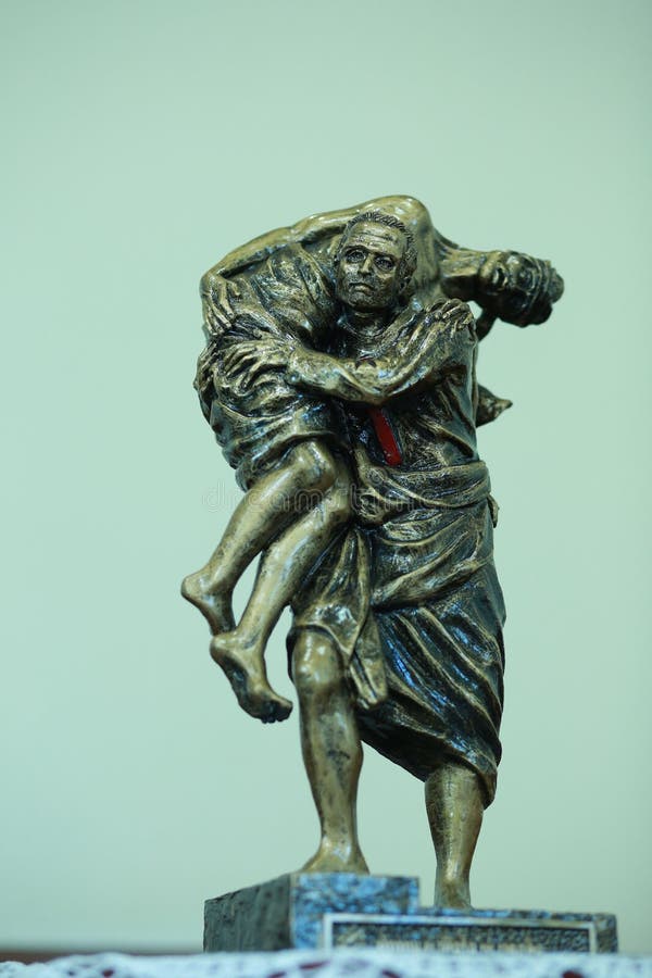 Good Samaritan statue stock photo. Image of catholic - 79776894