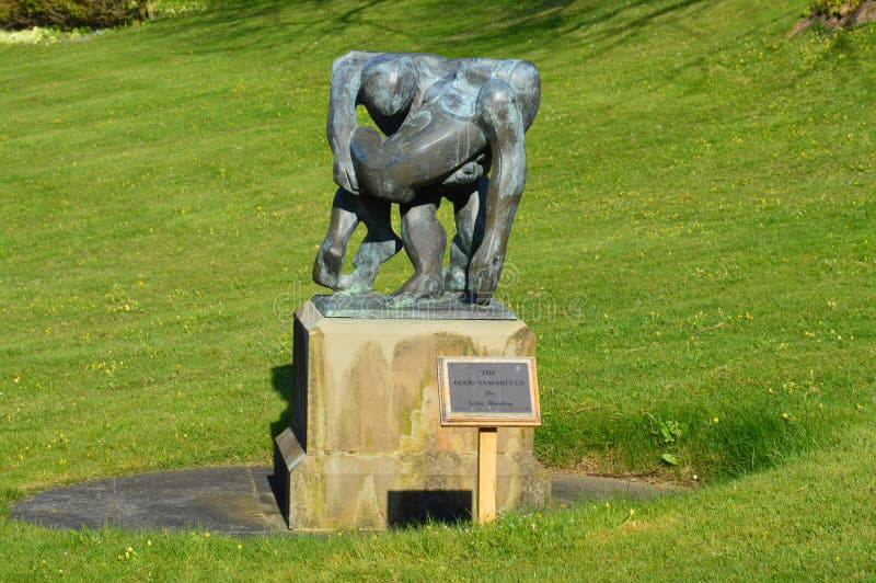 Good Samaritan statue editorial photo. Image of green - 53480231