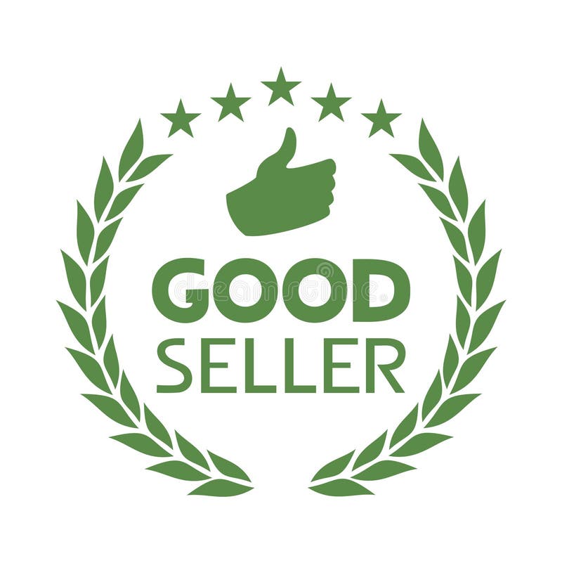 Good seller emblem stock illustration. Illustration of business - 333200774