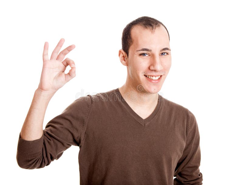 Good Sign stock photo. Image of happiness, adult, expression - 13465706