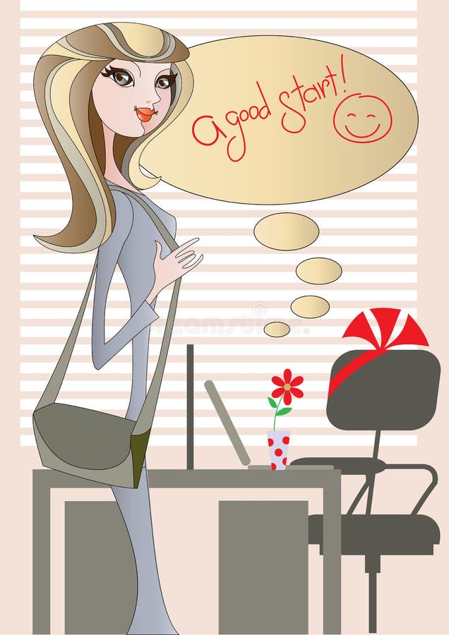 A good start! stock vector. Illustration of chair, atmosphere - 16394892