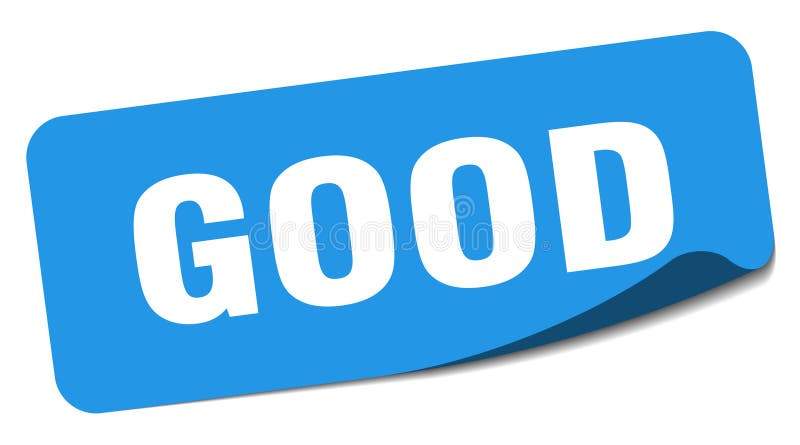 Good Job Sticker stock vector. Illustration of sign - 284233205