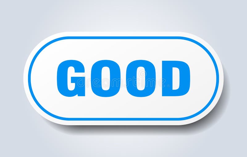 Good job sticker. stock vector. Illustration of square - 153379315