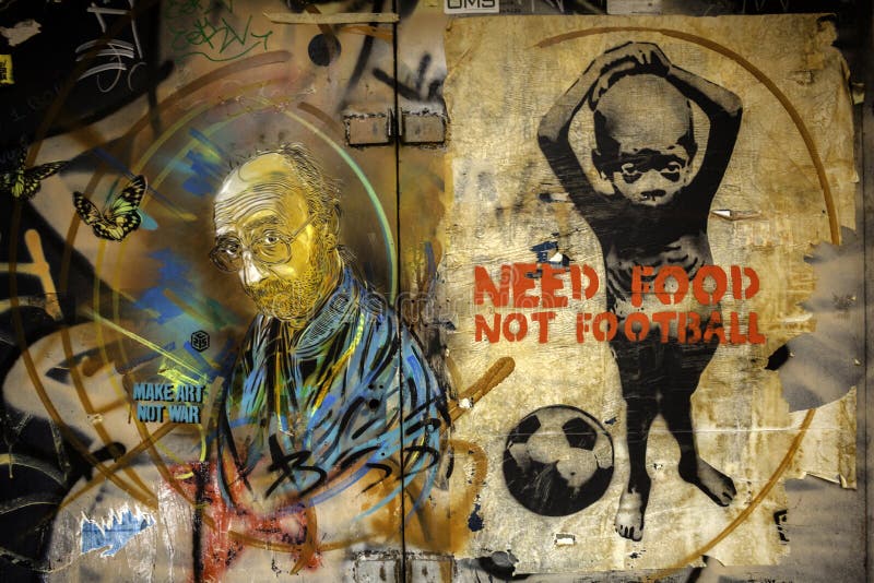 Good street art in rome editorial photo. Image of modern - 53628991