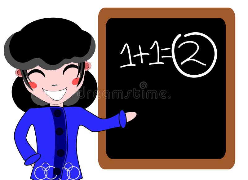 Good Student, Good Girl at School, Cartoon, Colors, Isolated. Stock ...