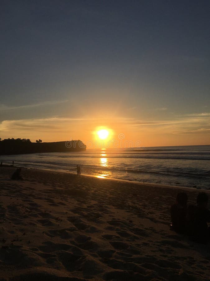 Good Sunset and Road in Green Field Stock Image - Image of outdoor ...
