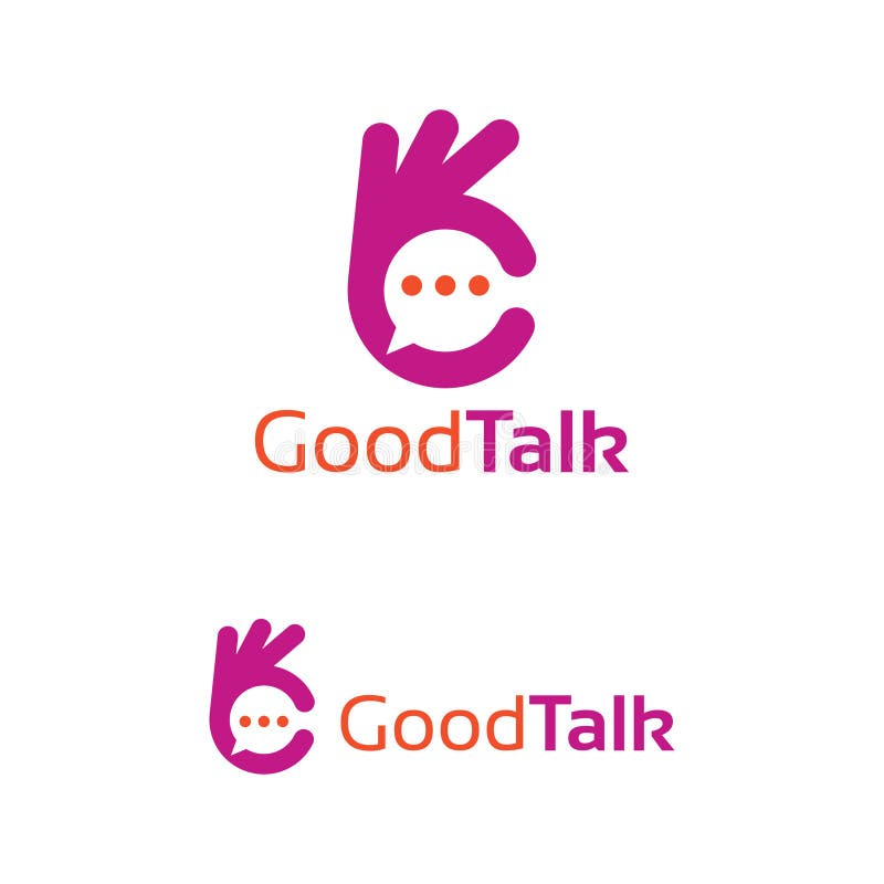 Good Job Logo Design Template Stock Vector - Illustration of friendship ...