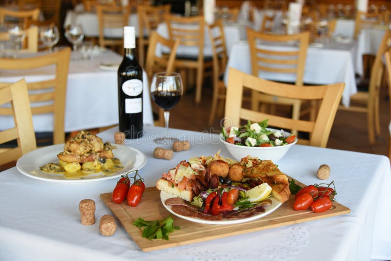 The Good Taste of Eating at Restaurant Stock Image - Image of lunch ...