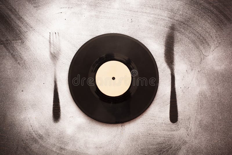 Good taste in music stock image. Image of black, silhouette - 80597143