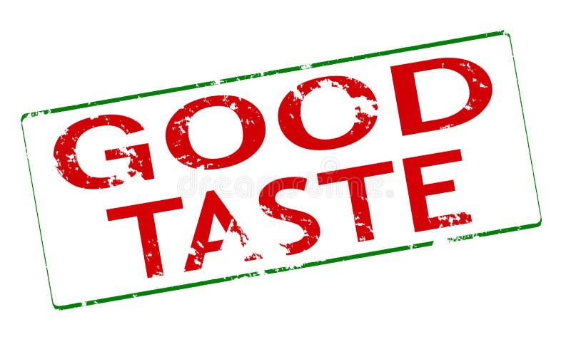 Good taste stock illustration. Illustration of stamp - 92087916