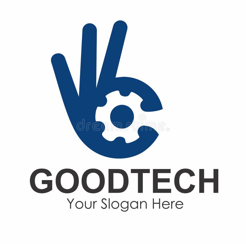 Good Tech Logo Design Concept Stock Illustration - Illustration of ...