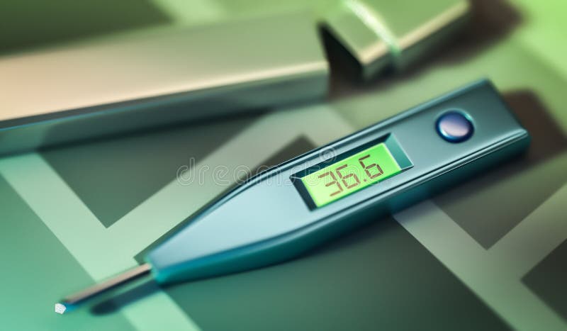 Good temperature stock illustration. Illustration of hospital - 68517376