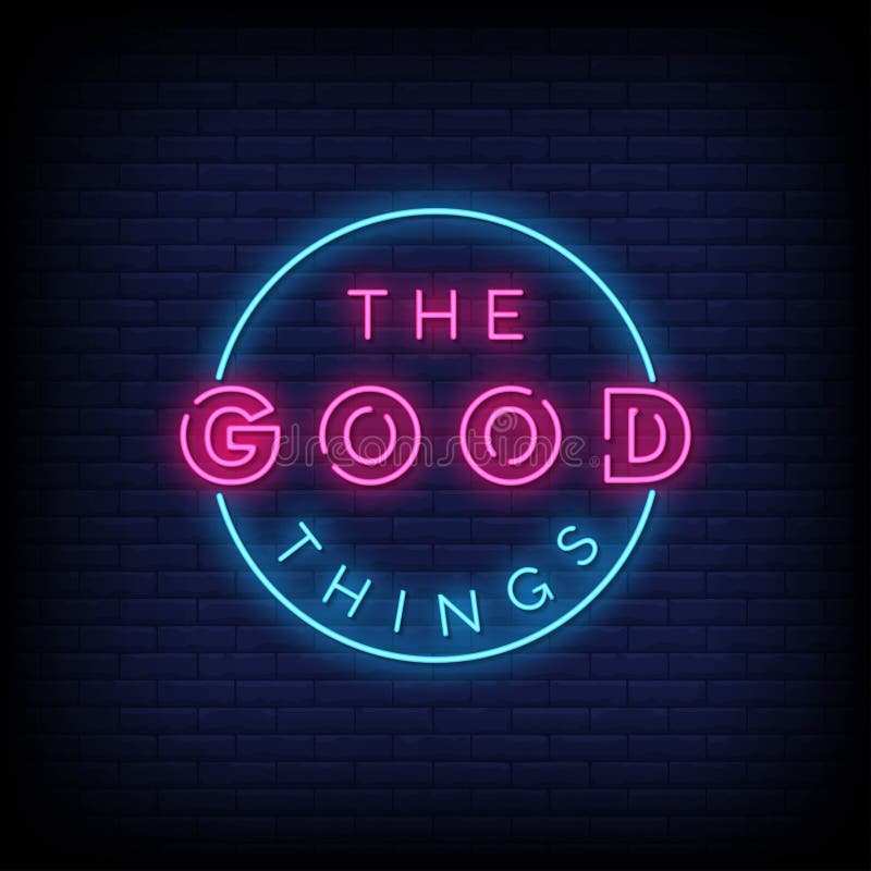 Good Things Neon Stock Illustrations – 20 Good Things Neon Stock ...