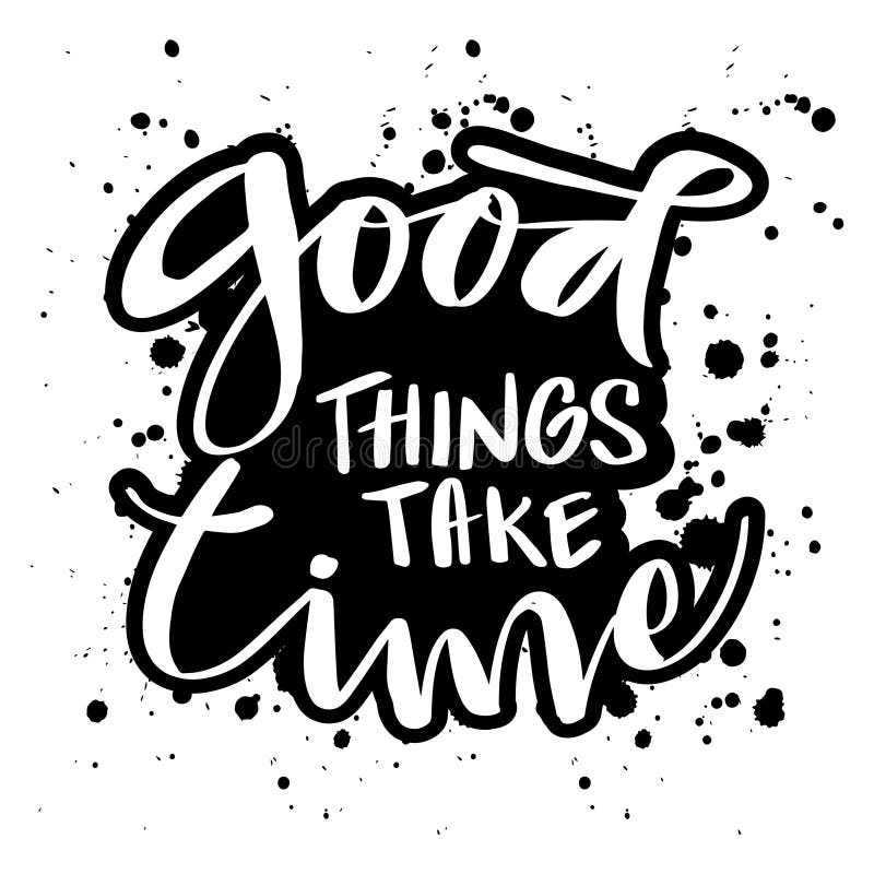 Take Time To Make Your Soul Happy. Motivational Quote. Stock Vector ...