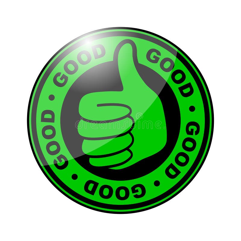 Good and Bad Thumbs Up and Down Icon Stock Vector - Illustration of ...