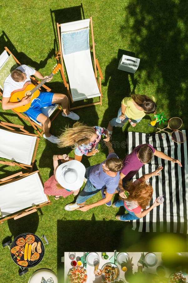 Good time at bbq stock image. Image of friends, happy - 96088567