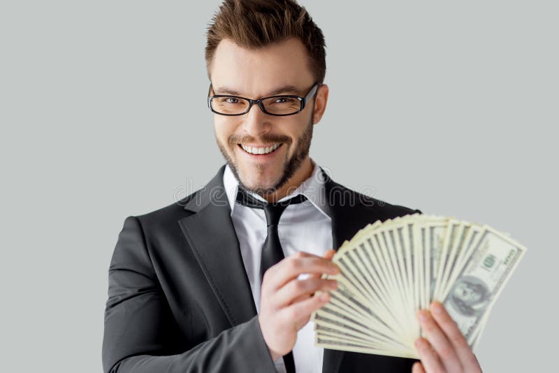 So good to be rich! stock image. Image of happiness, currency - 38431521