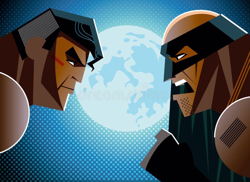 Good Versus Evil. Superhero Stock Vector - Illustration of superhero ...