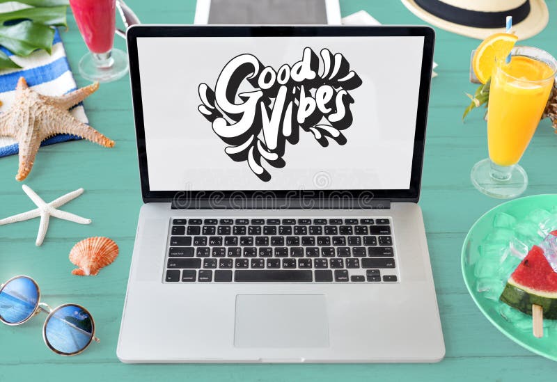 Good Vibes Positive Motivation Inspiration Concept Stock Image - Image ...