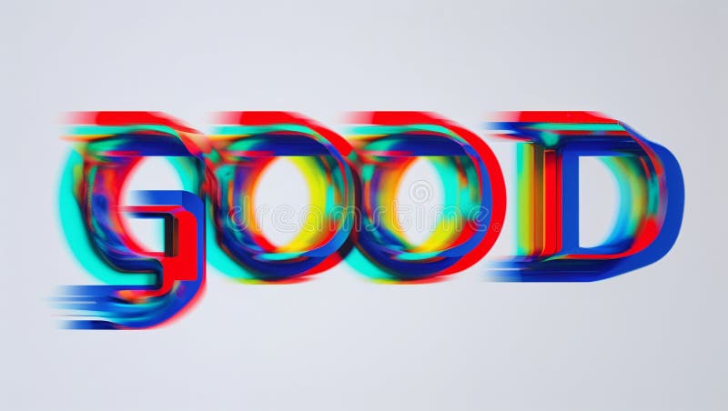 Good Vibrations Colorful Abstract Word Design Stock Illustration ...