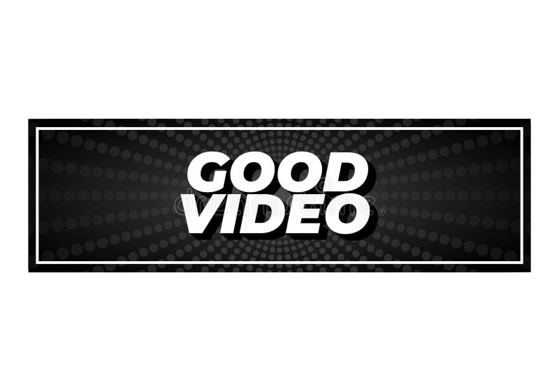 Good Video. Text Effect in Eye Catching Color with 3D Look Effect Stock ...