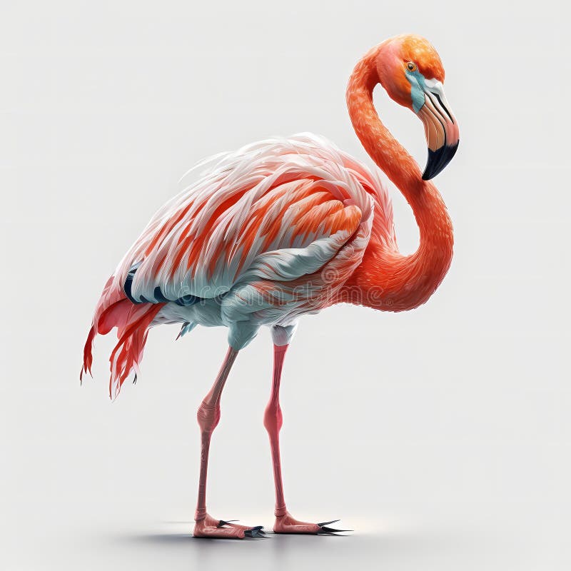 Good View Flamingo Illustration. Generative AI Stock Illustration ...