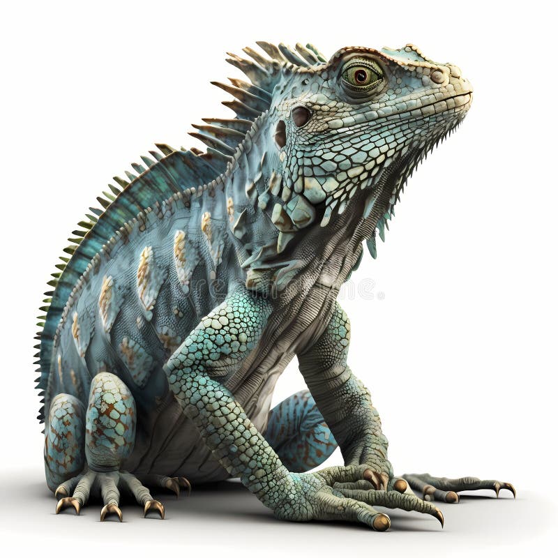 Good View Iguana Illustration. Generative AI Stock Illustration ...