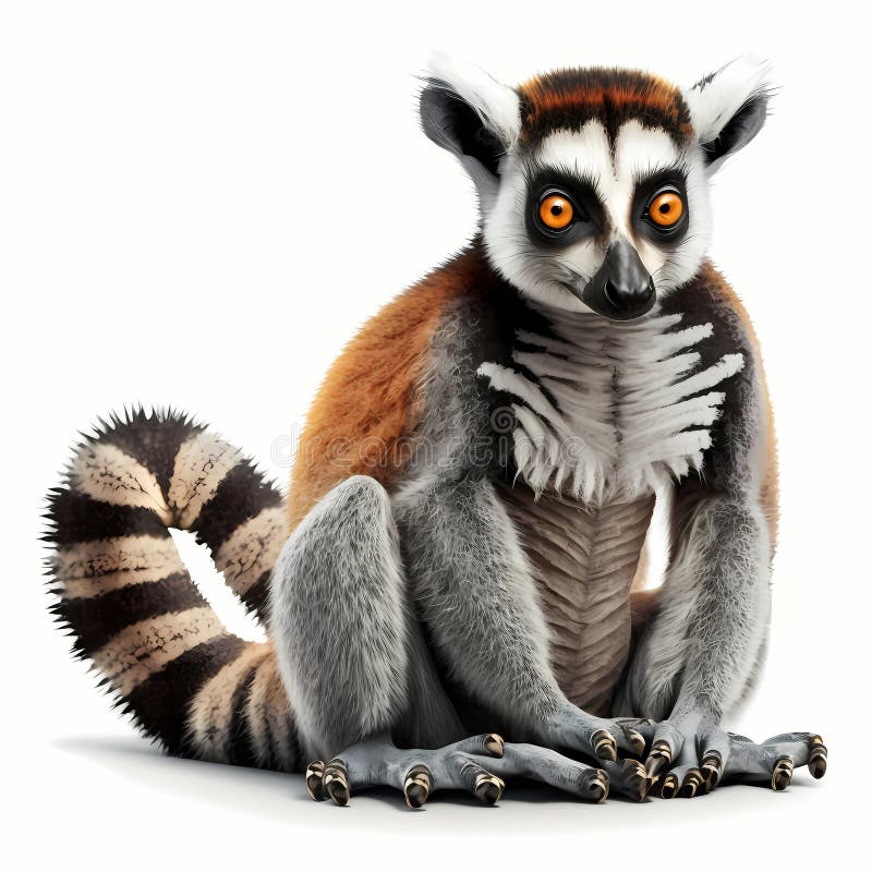 Good View Lemur Illustration. Generative AI Stock Illustration ...