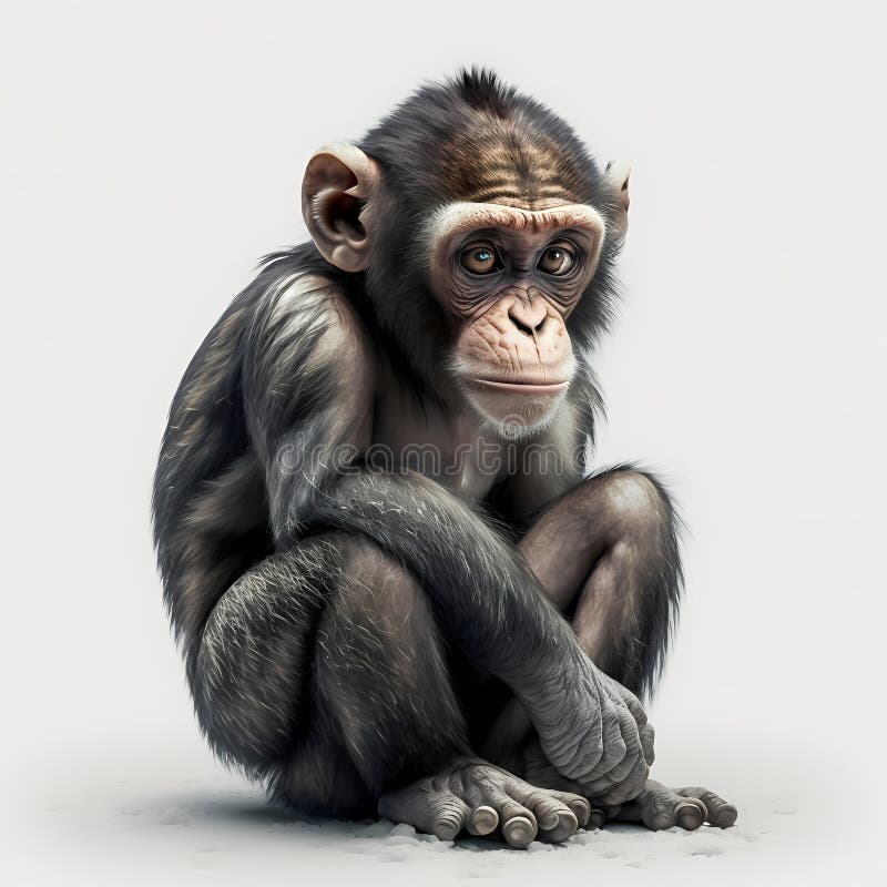 Good View Monkey Illustration. Generative AI Stock Illustration ...