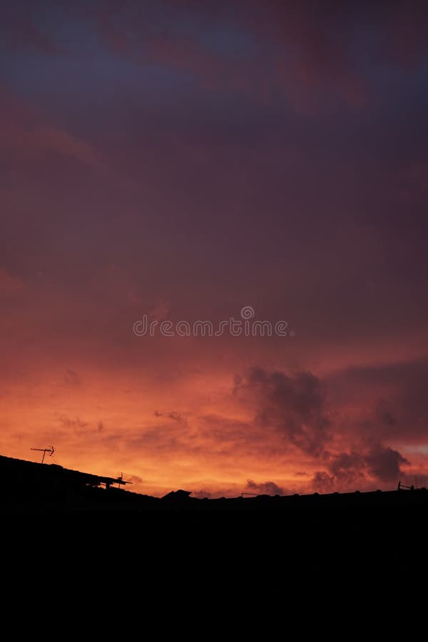 Good view from red sky stock photo. Image of good, dusk - 212229526