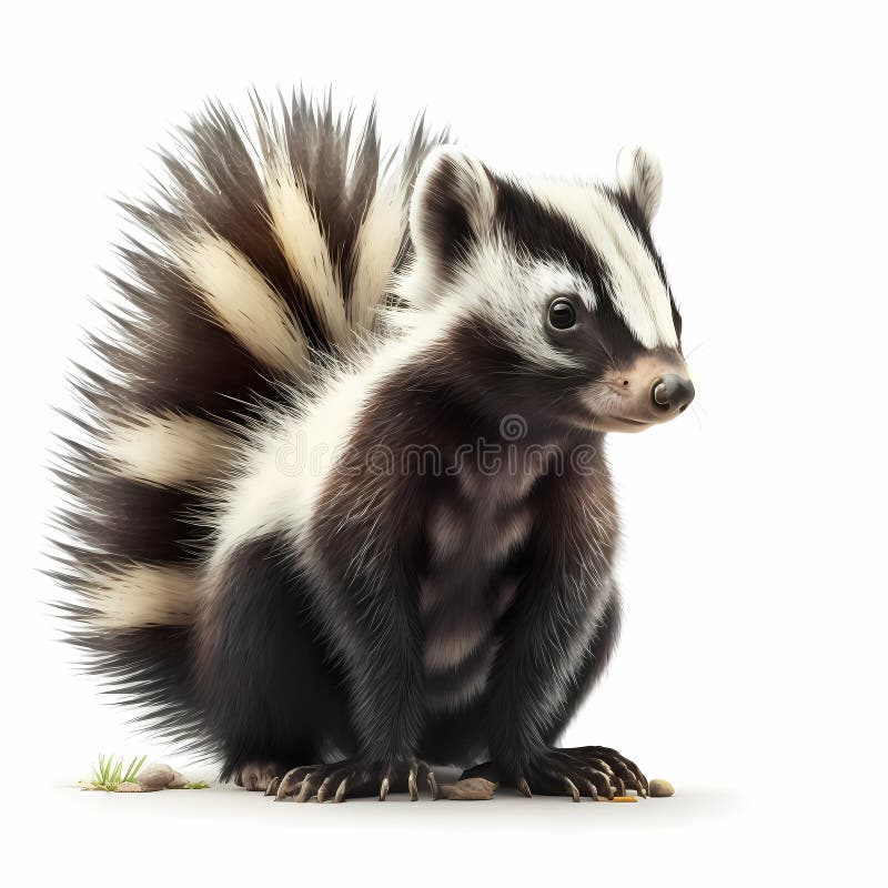 Good View Skunk Illustration. Generative AI Stock Illustration ...