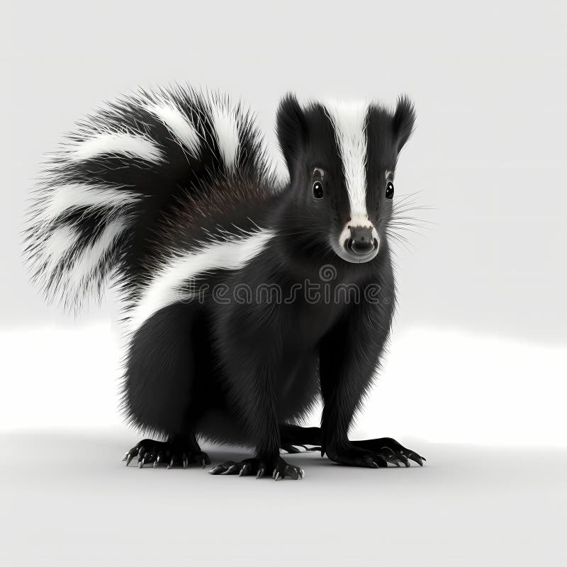 Good View Skunk Illustration. Generative AI Stock Illustration ...