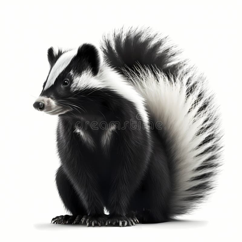 Good View Skunk Illustration. Generative AI Stock Illustration ...