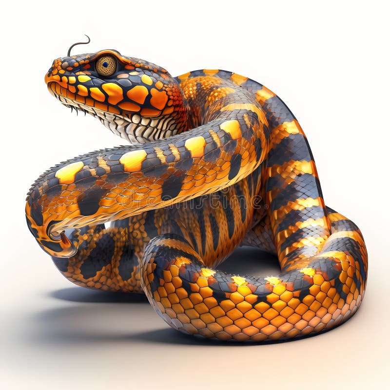 Good View Snake Illustration. Generative AI Stock Illustration ...