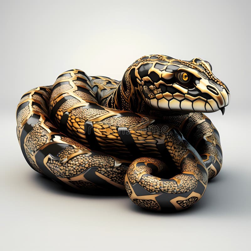Good View Snake Illustration. Generative AI Stock Illustration ...