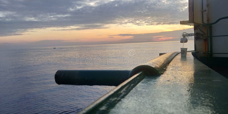 Good View of Sunrise from Offshore Job Stock Image - Image of view ...