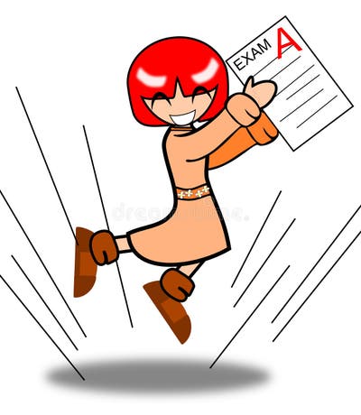 Good Grade Cartoon Girl Stock Illustrations – 237 Good Grade Cartoon ...