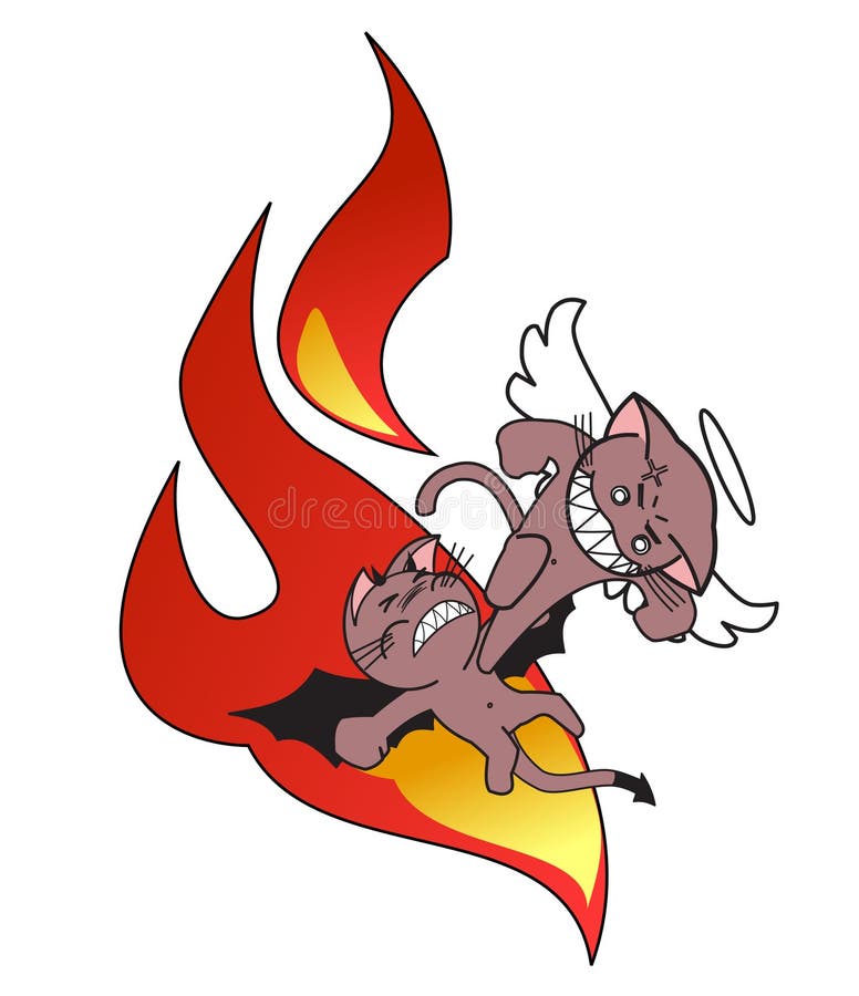 Good Vs Evil Stock Illustrations – 87 Good Vs Evil Stock Illustrations ...