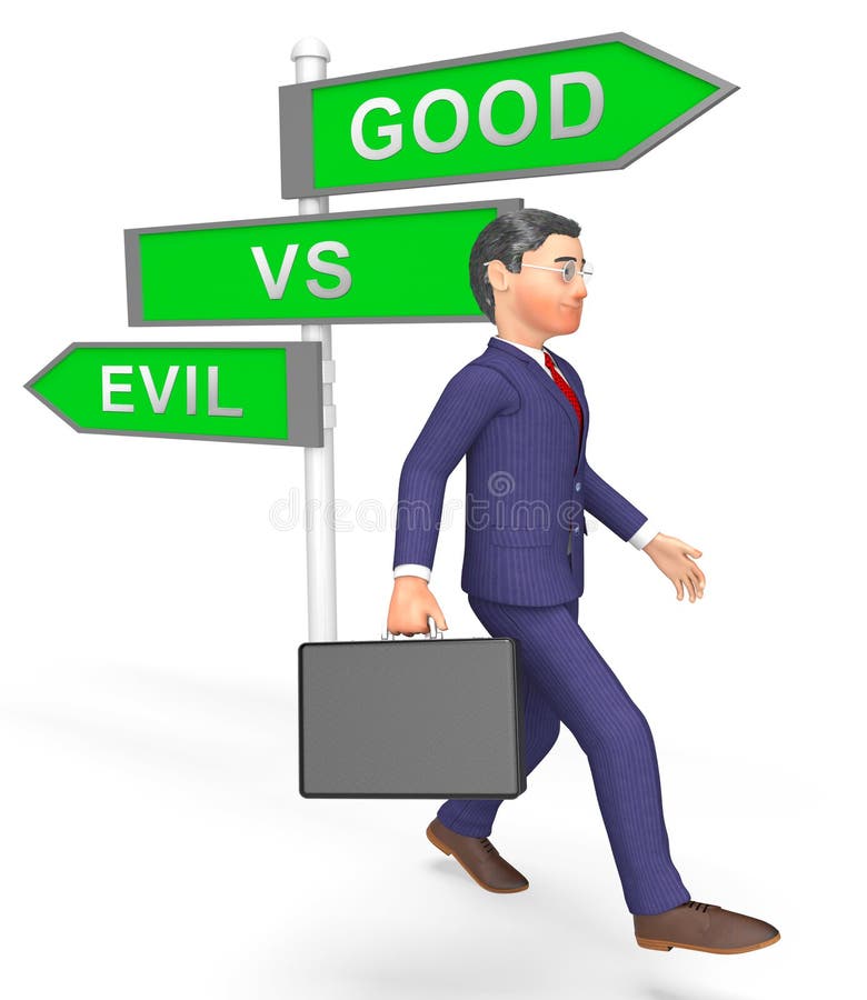 Good Vs Evil Stock Illustrations – 186 Good Vs Evil Stock Illustrations ...