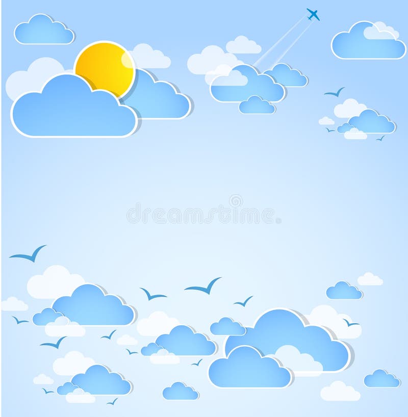 Good Weather Background. Sunny Day Stock Illustration - Illustration of ...