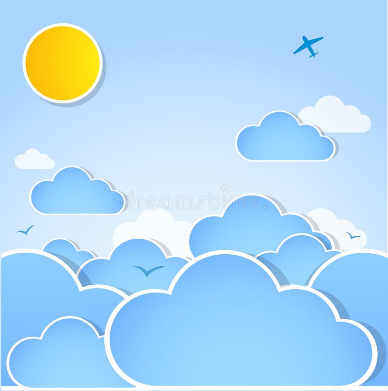 Good Weather Background. Sunny Day Stock Illustration - Illustration of ...