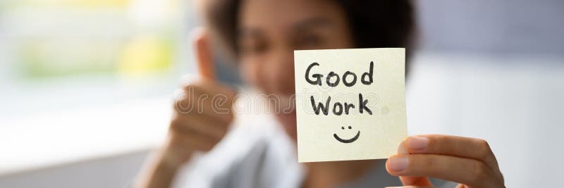 Good Work Deserves Praise: Compliments Stock Photo - Image of workplace ...
