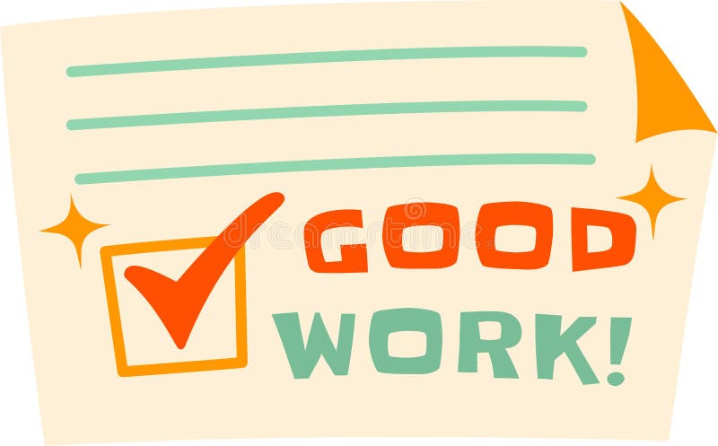 Good Job Sticker stock vector. Illustration of sign - 284233205