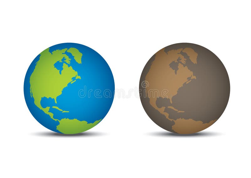 Good world and Bad world stock vector. Illustration of global - 25815377