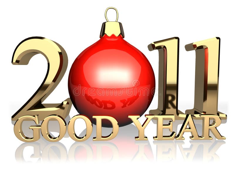 Good year 2011 stock illustration. Illustration of silver - 16792820