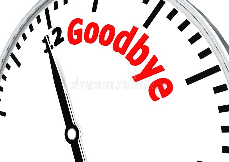 Time To Say Goodbye. Handwritten Text. Modern Calligraphy. Isola Stock ...