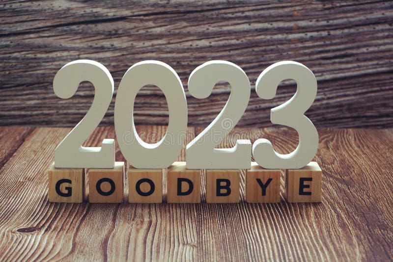 Goodbye 2023 Alphabet Letter with Cotton Ball LED Decoration on Wooden ...