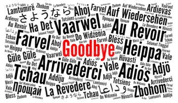 Goodbye Many Languages Stock Illustrations – 18 Goodbye Many Languages ...